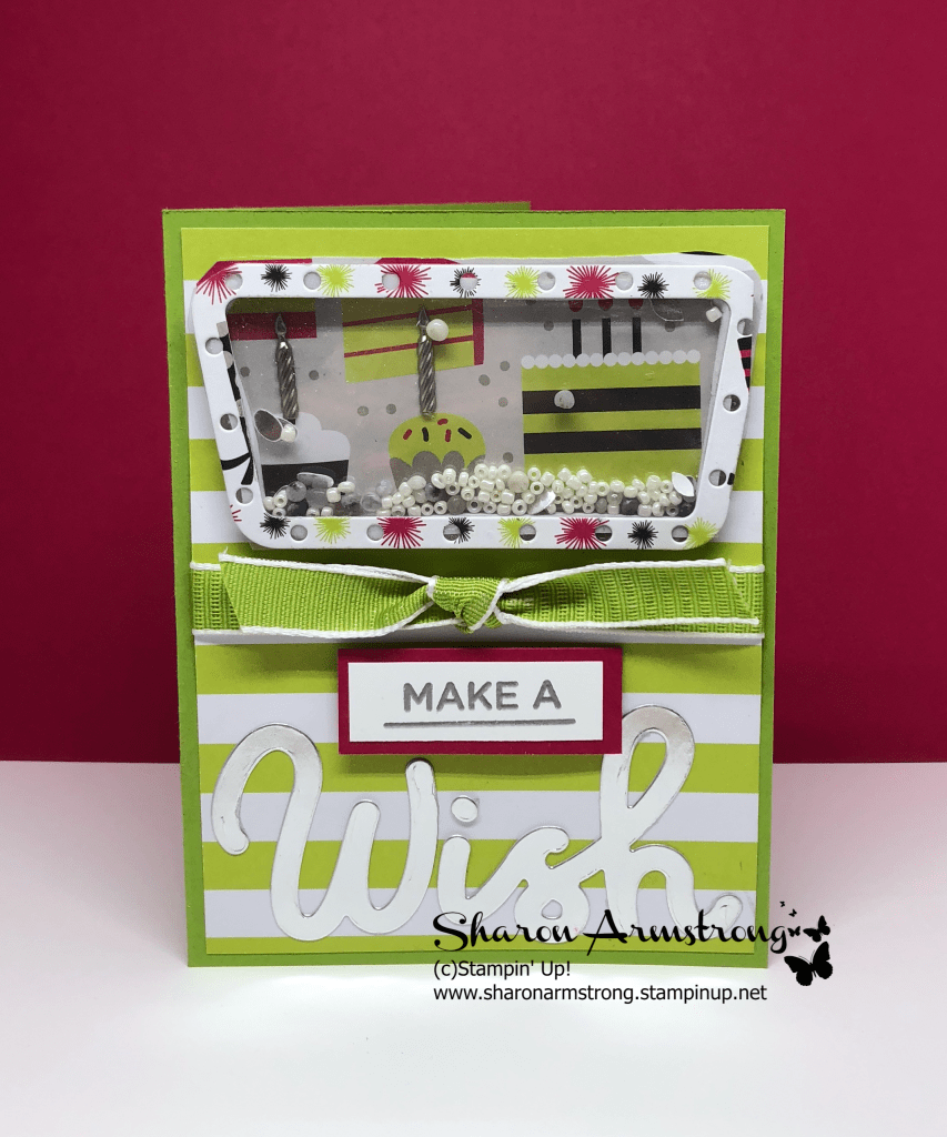 Easy Birthday Shaker Card - TX Stampin' Sharon
