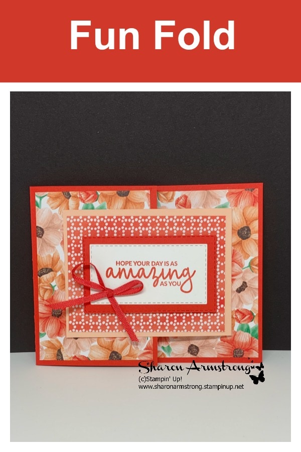 This is a Fun Fold Card You'll Feel Proud to Make - TX Stampin' Sharon