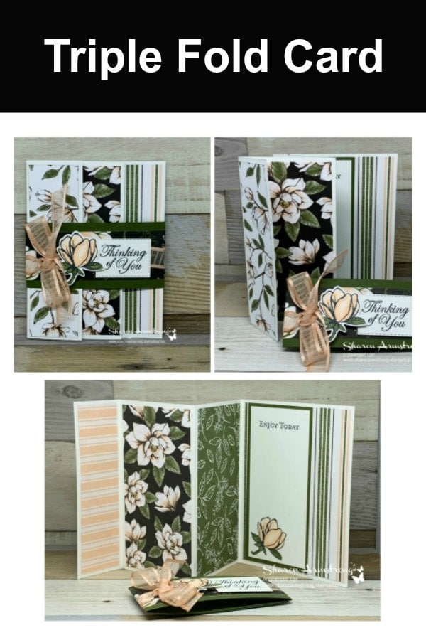 How to Make an Awesome Triple Fold Card - TX Stampin' Sharon