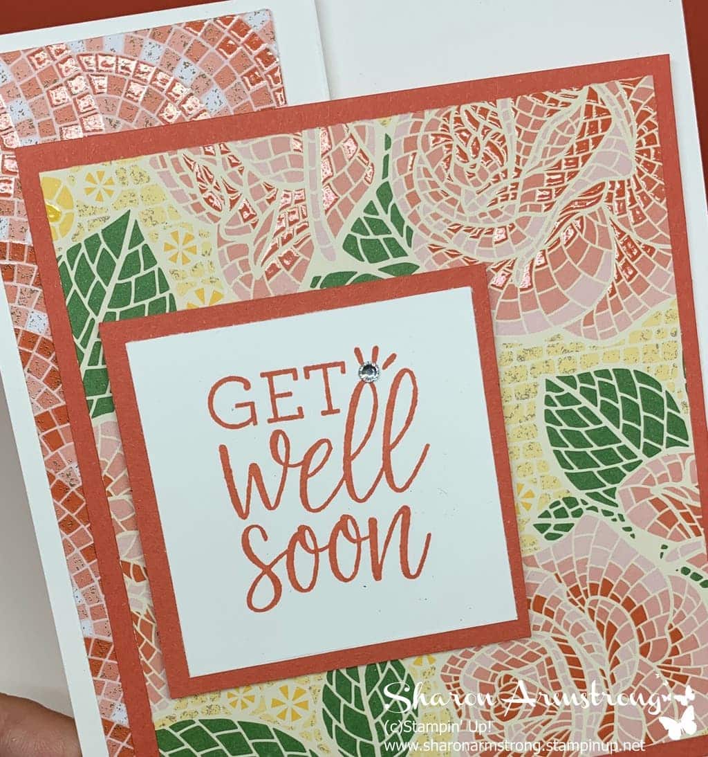 Get Well Soon Fun Fold Card Tx Stampin Sharon