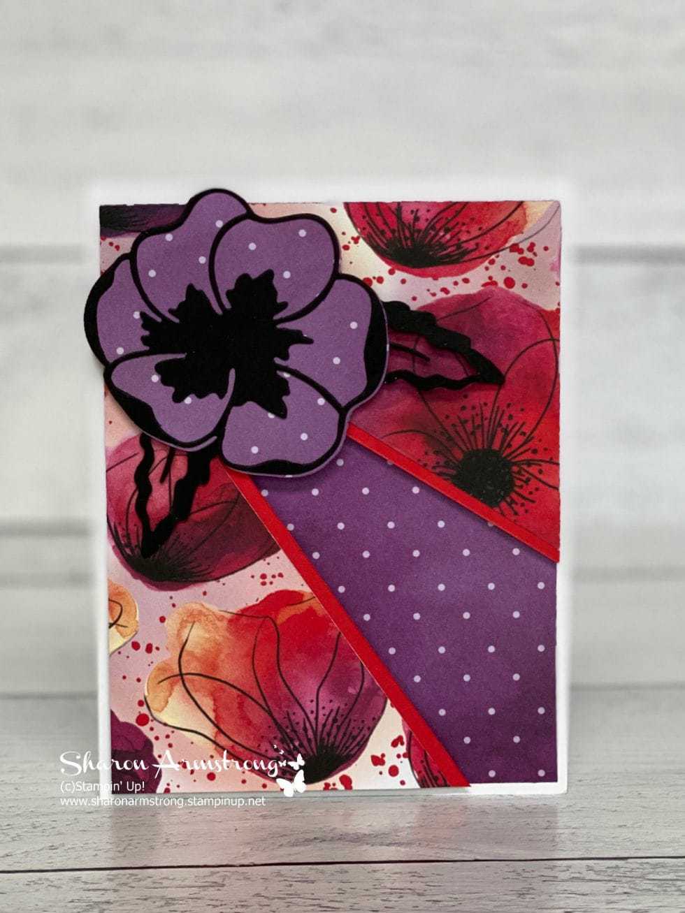 How To Make A Split Front Greeting Card - TX Stampin' Sharon