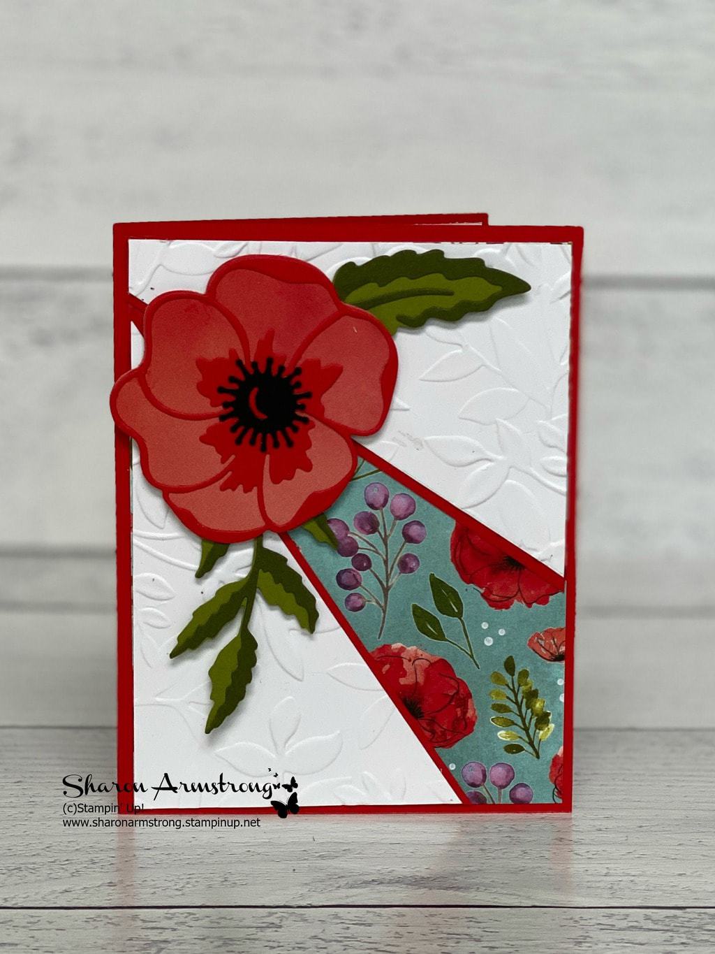 How To Make A Split Front Greeting Card - TX Stampin' Sharon