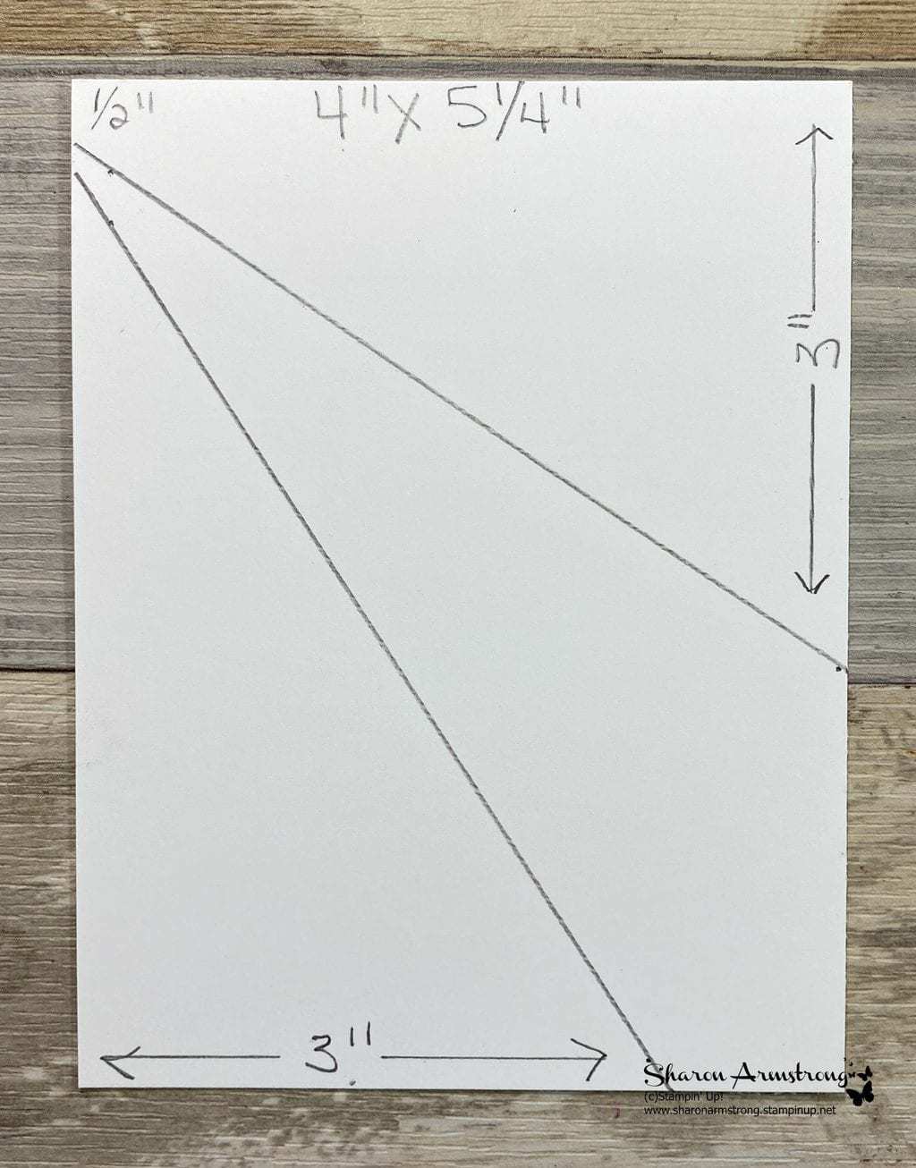 How To Make A Split Front Greeting Card - TX Stampin' Sharon