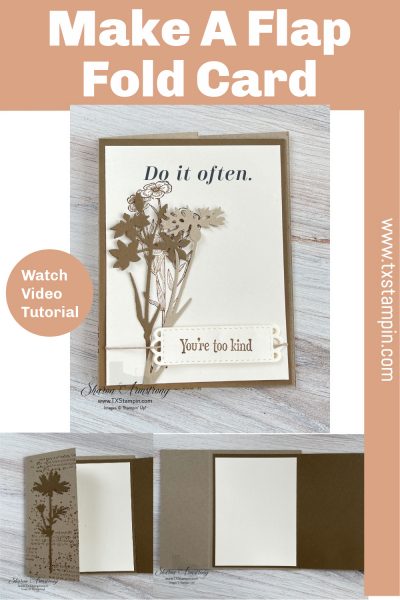 Flap Fold Card Tutorial You Can Make With 2 Flaps | Easy Card Ideas