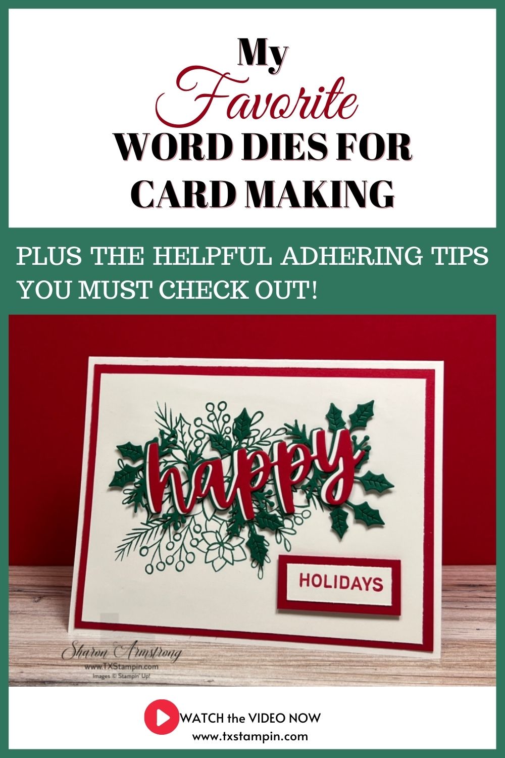 Word Dies In Action: How To Make Special Greeting Cards Fast!