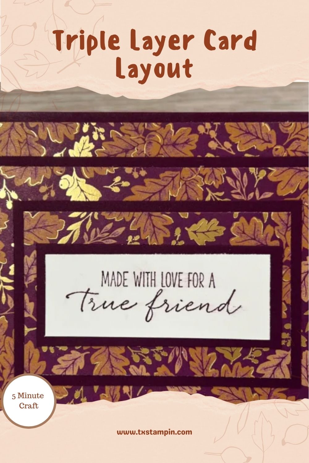 Triple Layer Card Layout: How To Make A Simple Card With Designer