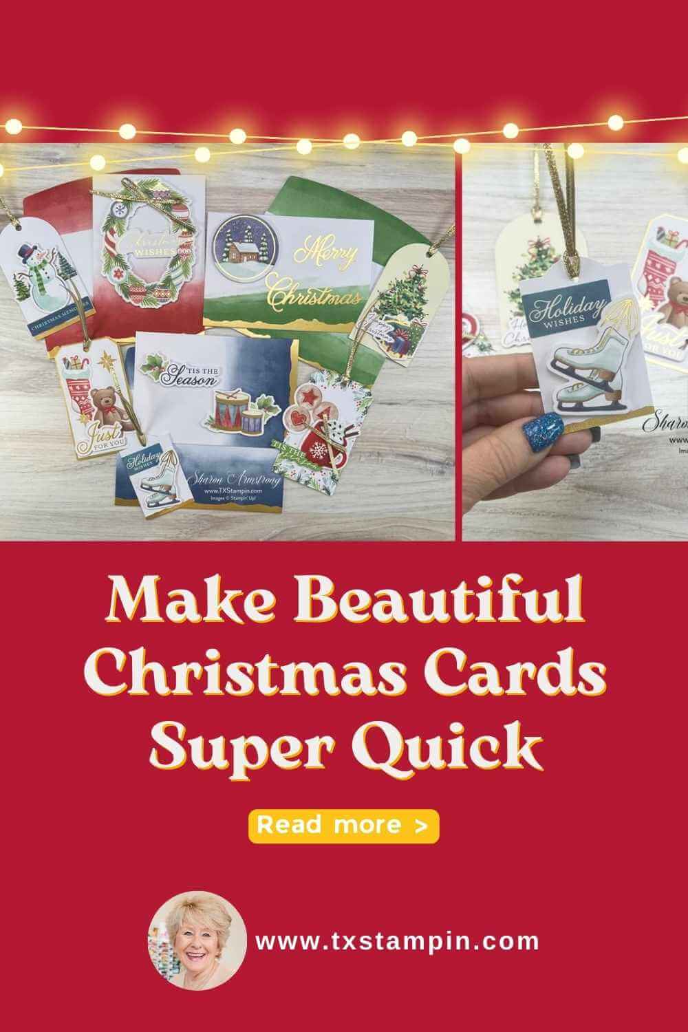 Gold-Dipped Christmas Cards: DIY These Super Easy Cards - TX Stampin ...